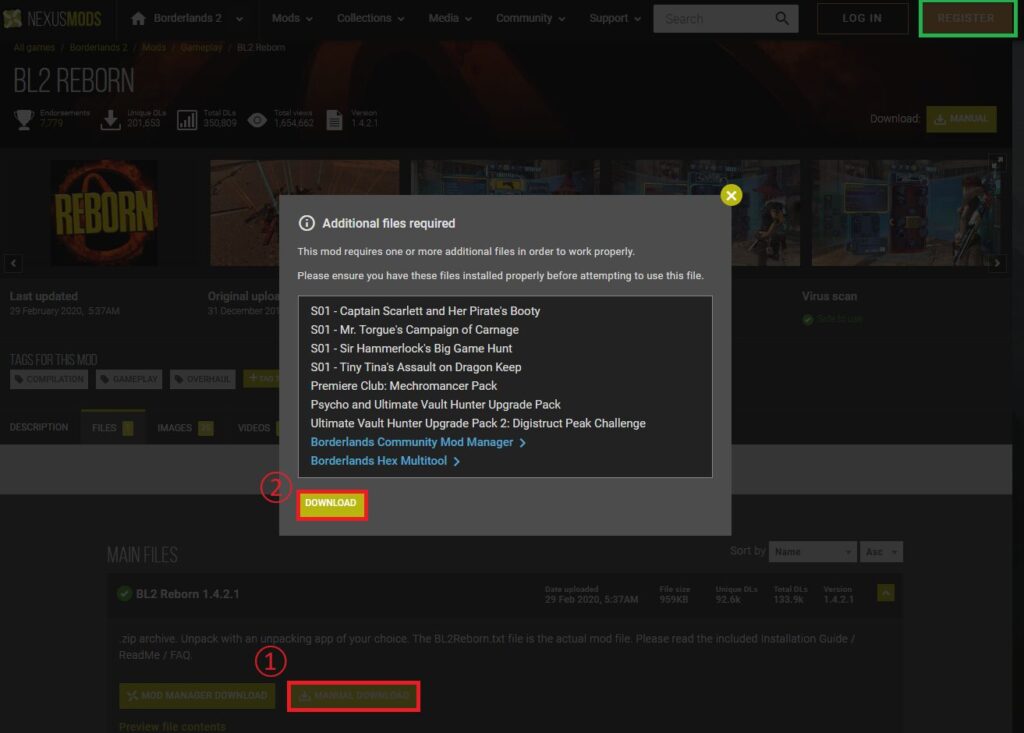 ボーダーランズ2 おすすめのMod RebornやTPS視点Modなどの使い方 | PCゲーム