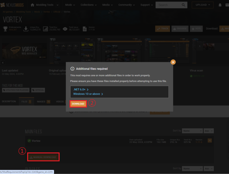 Nexus Modsの無料アカウントの作成やVortexの使い方について | PCゲーム